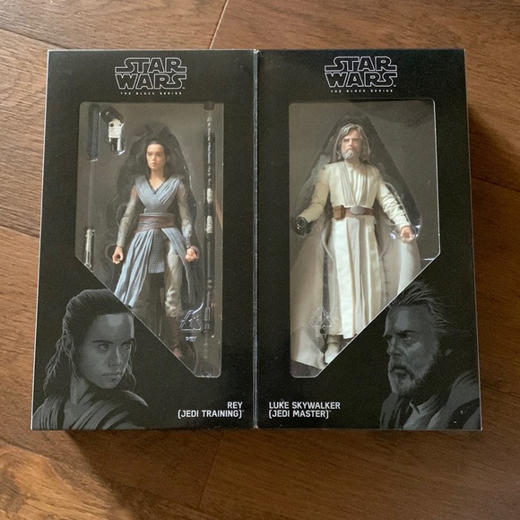 Hasbro | Toys | Star Wars Black Series Rey Luke Skywalker Action Figure ...